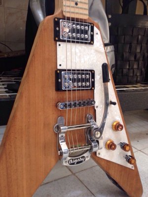 Flying V, Gretsch hybrid with JTV variax | Unofficial Warmoth Forum