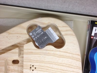 Telecaster Deluxe top routed control cavity similar to a Les Paul ...